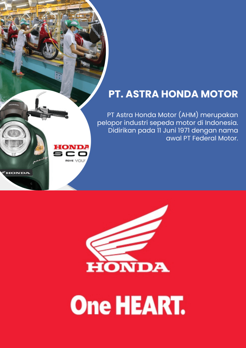 PT. Astra Honda Motor Plant 5 Kawasan Industri Indotaise 2023 The Company
